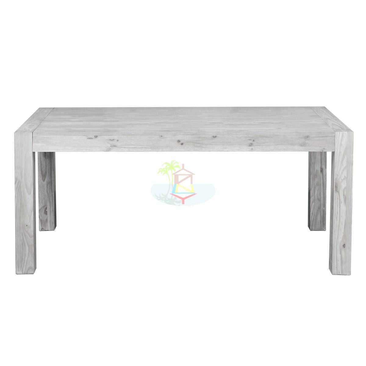 Amanda# NZ Pine White Wash White Wash Dining Table | 2.1M – YNL Furniture