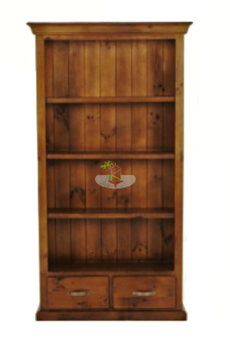 Felton# NZ Pine Chunky Bookcase | 2D | LS – YNL Furniture
